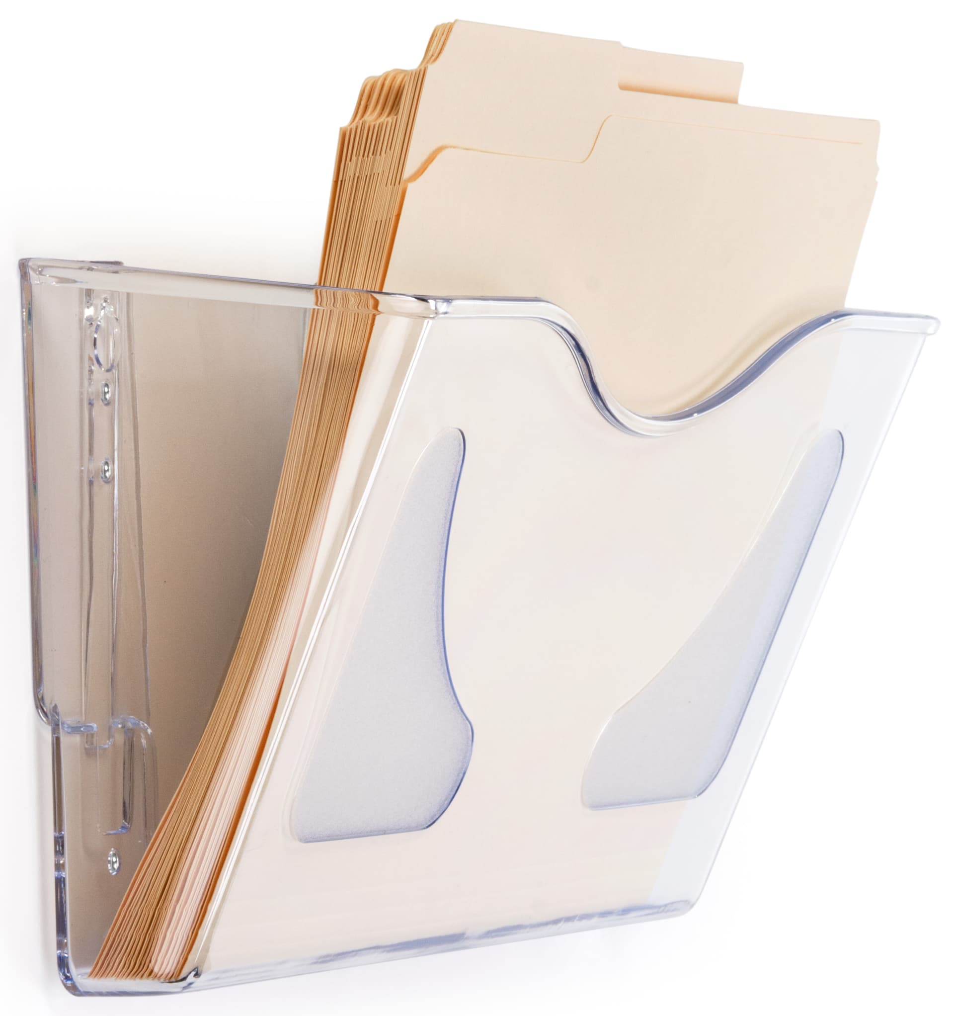 Clear Acrylic Wall File Folder | Mounting Hardware Included | Displays2Go