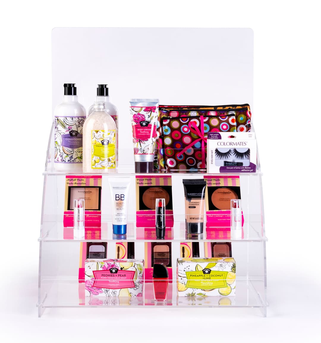 3 Tiered Clear Countertop Merchandising Stand | Made of Acrylic ...