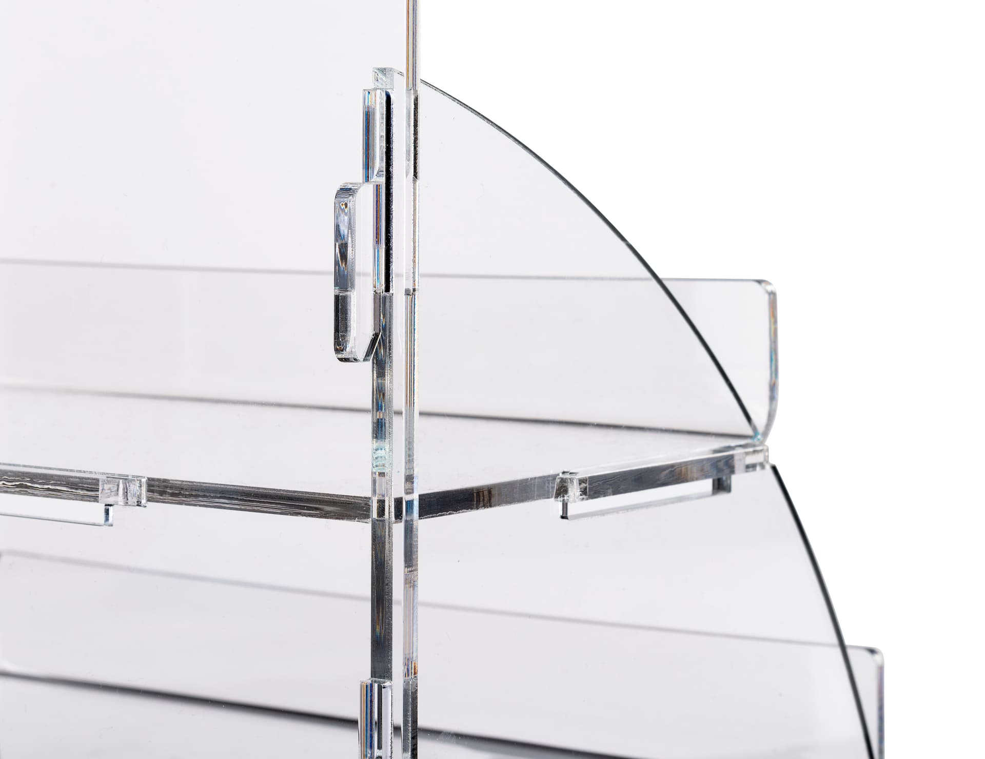 3 Tiered Clear Countertop Merchandising Stand | Made of Acrylic ...