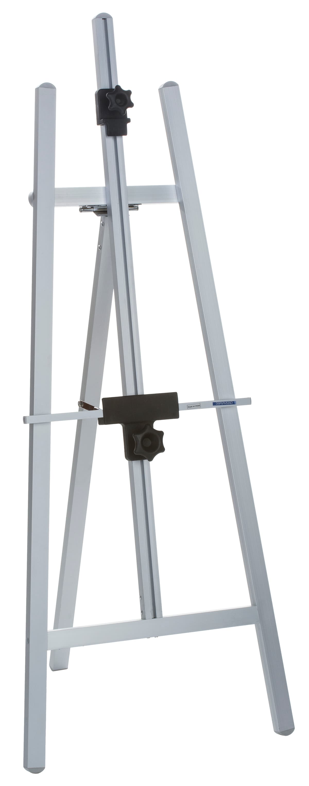 Silver Metal Fold-Up Easel | Aluminum with Adjustable Bracket | Displays2Go