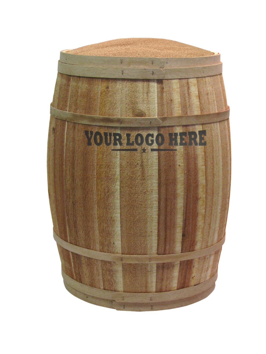 Custom Retail Display Barrel | Northern White Cedar | Displays2Go