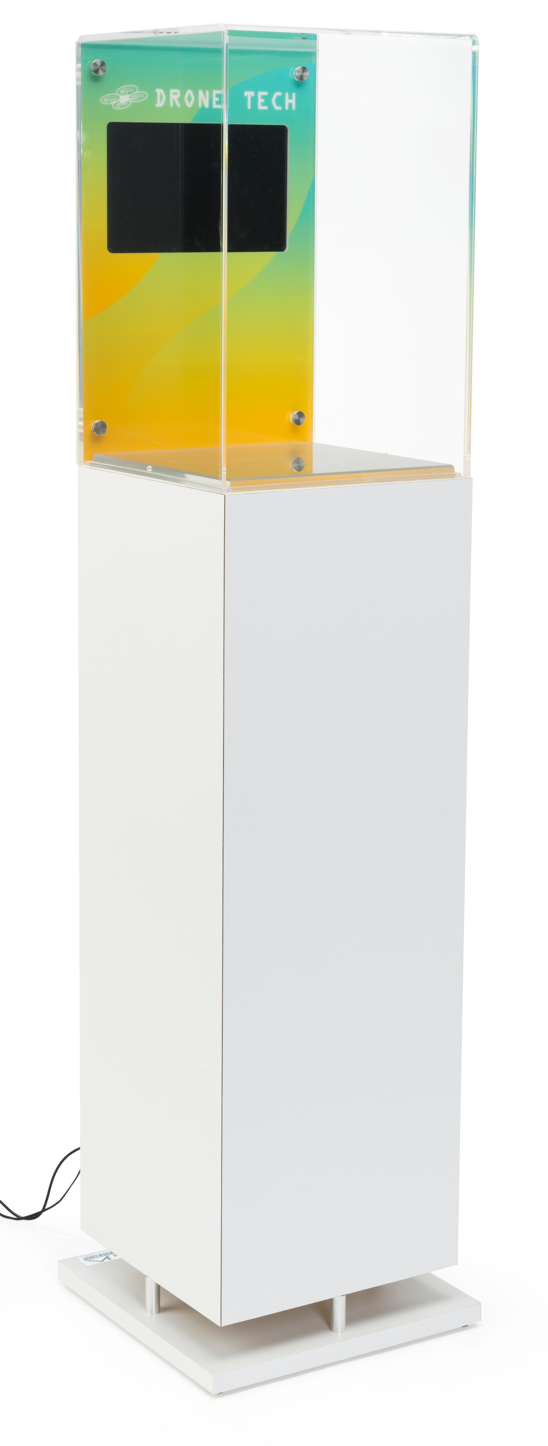 Pedestal Digital Multimedia Display Case | Personalized Artwork ...