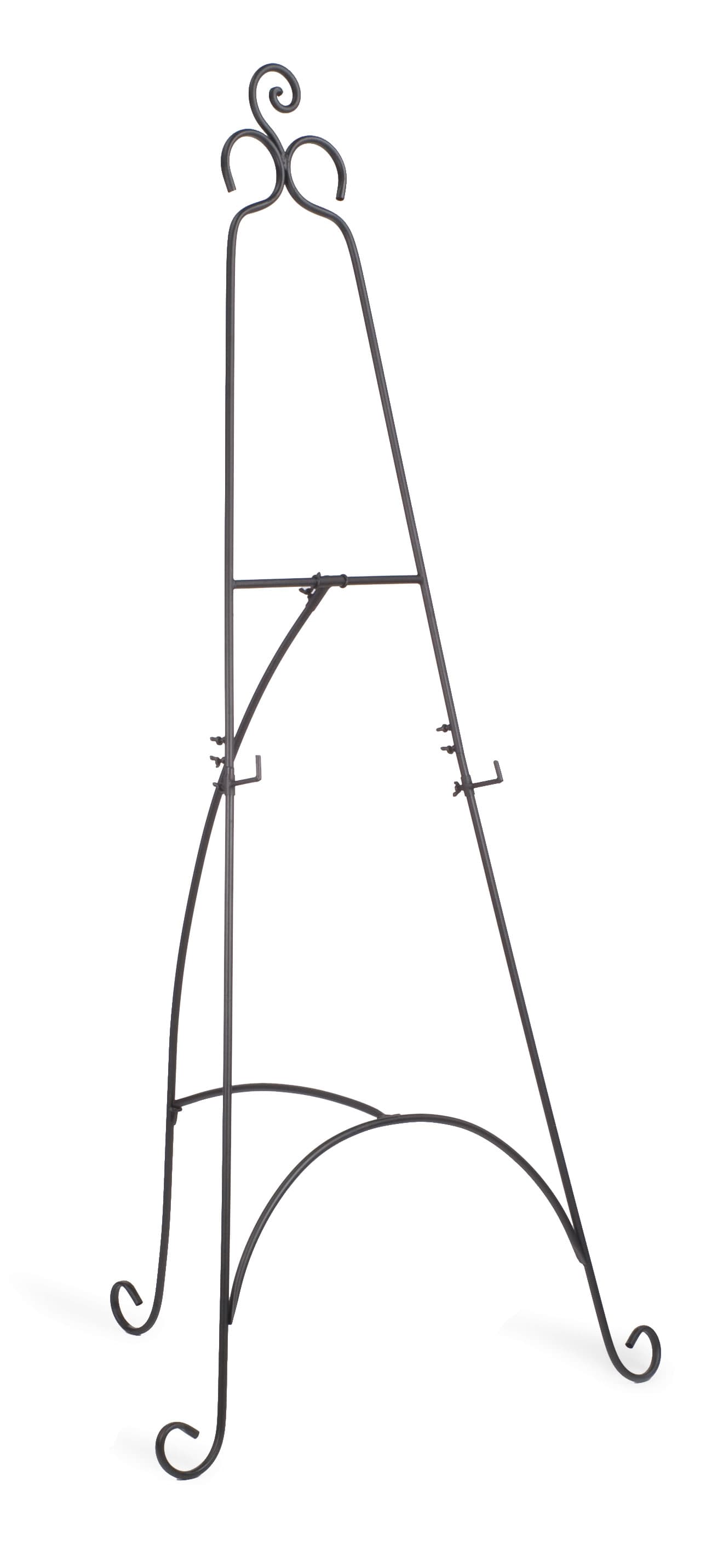 Decorative Metal Display Easel | Black Finish with Ornate Details ...