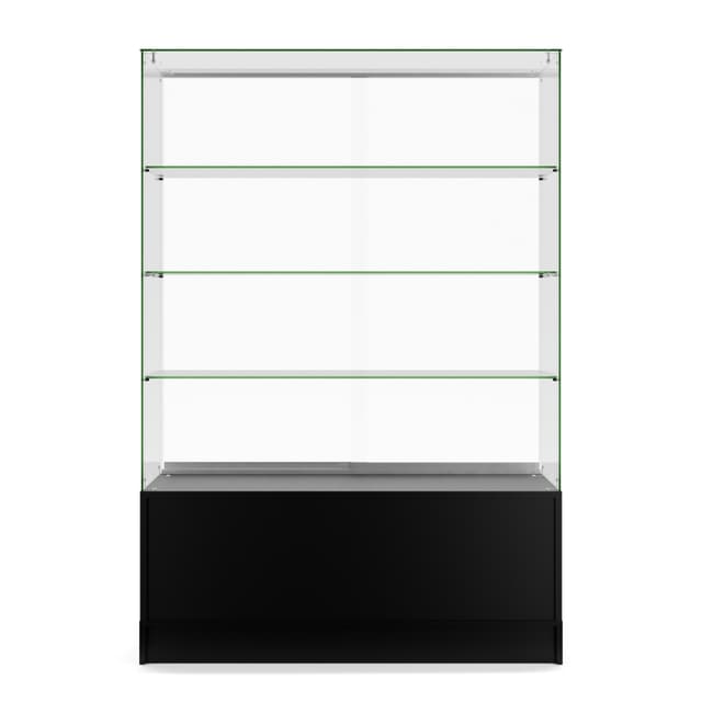 Free Standing Display Case | Frameless Design w/ Storage Base | Displays2Go