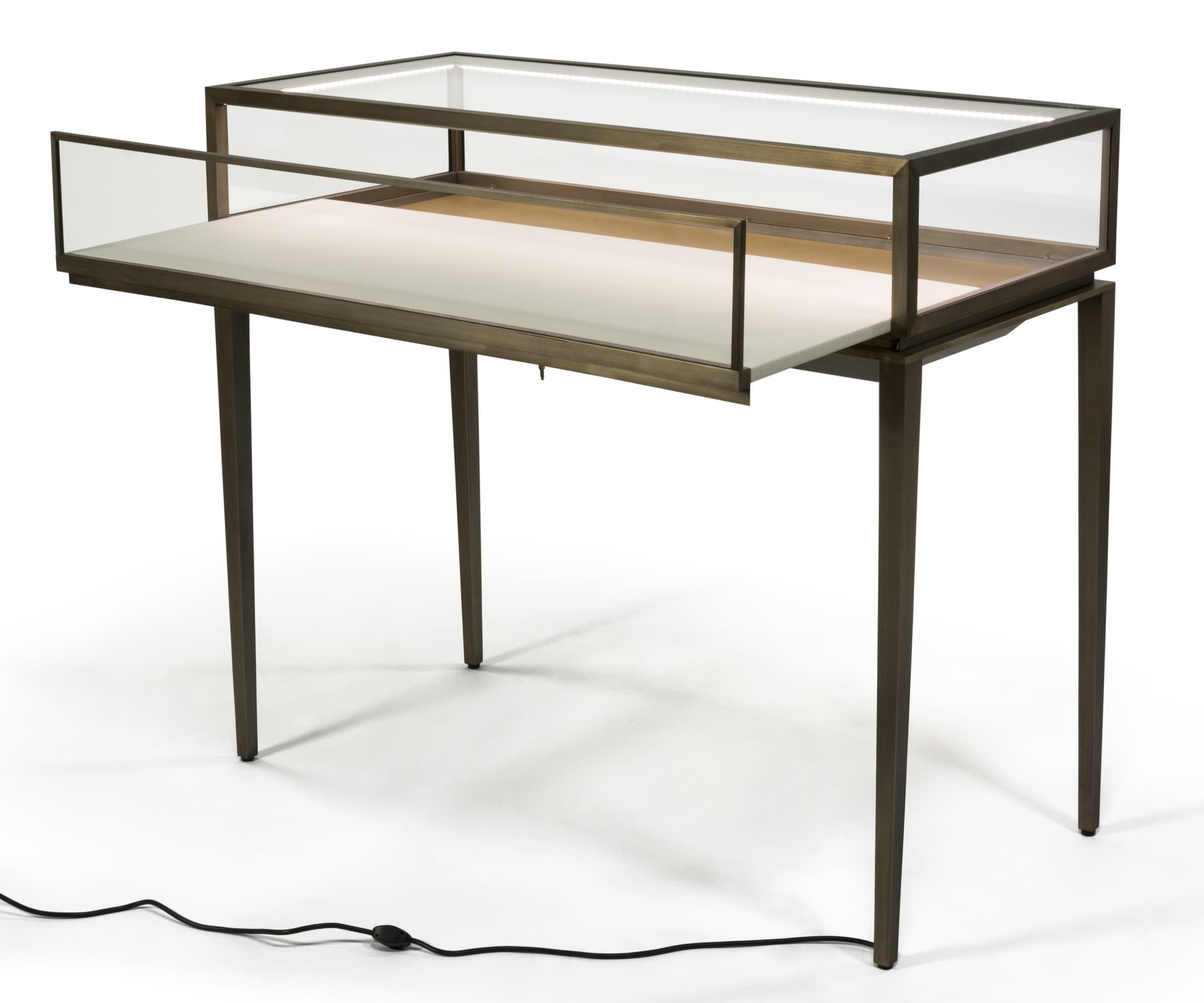 Modern Jewelry Display Table | Tapered Legs | Displays2Go