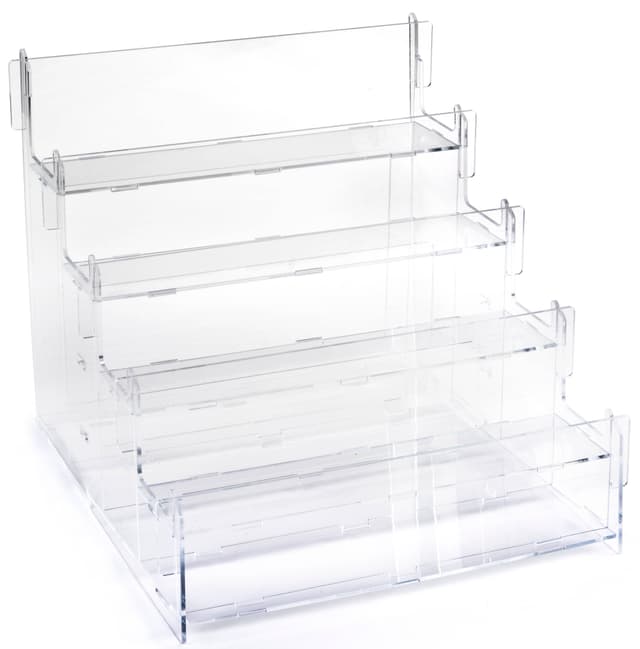 Acrylic Step Display | 4 Tiered Design | Displays2Go