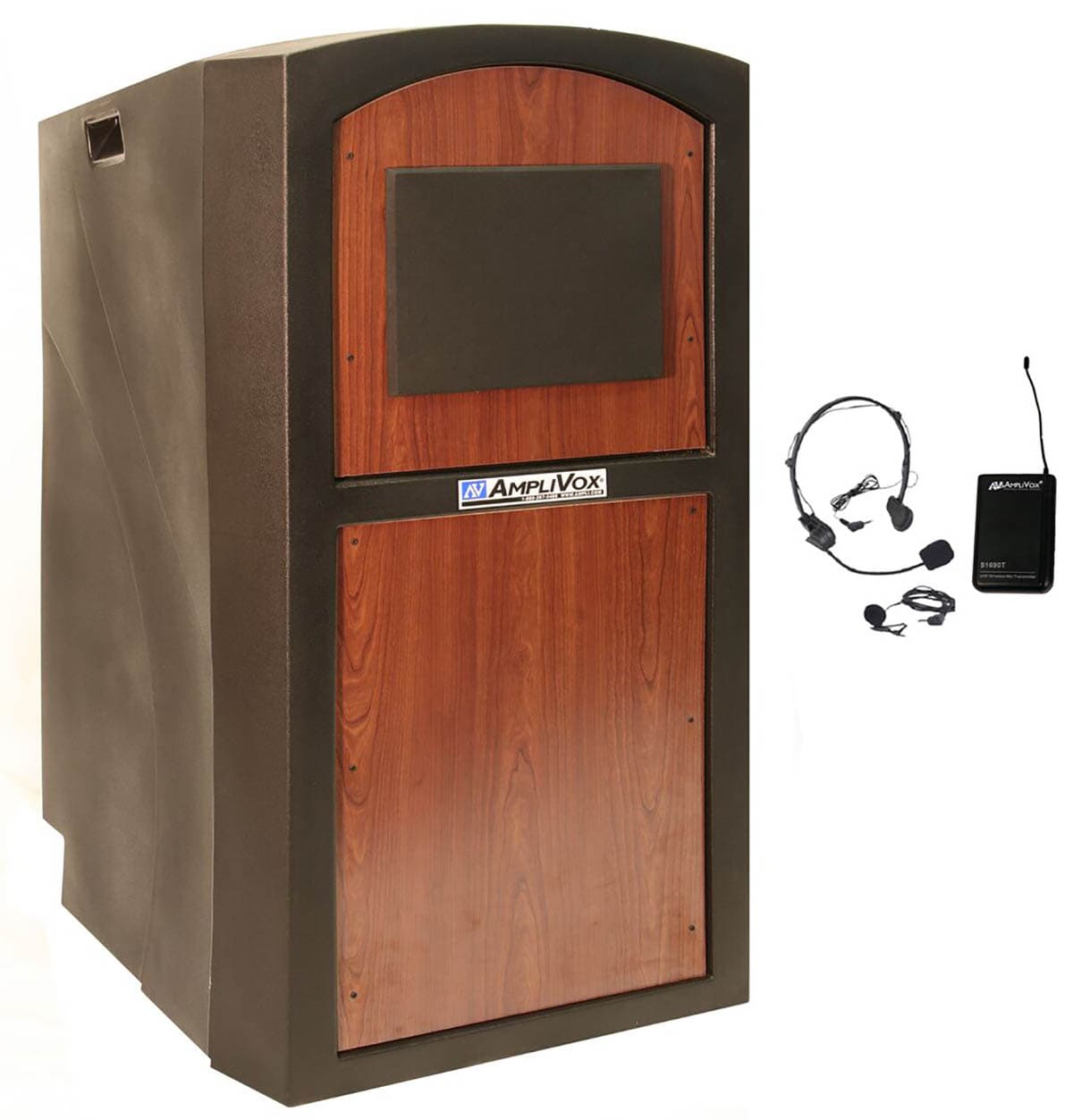 Portable Podium with Sound System | 2 Built-in 6” x 8” Speakers ...