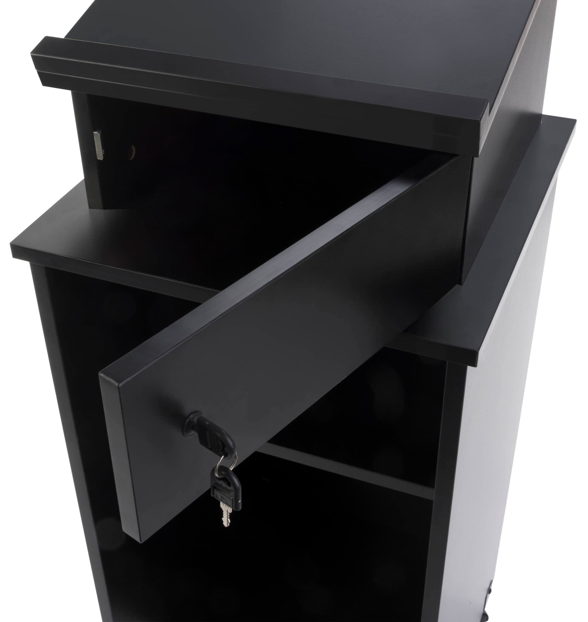 Mobile Podium | 4 Casters, 2 Locking | Displays2Go