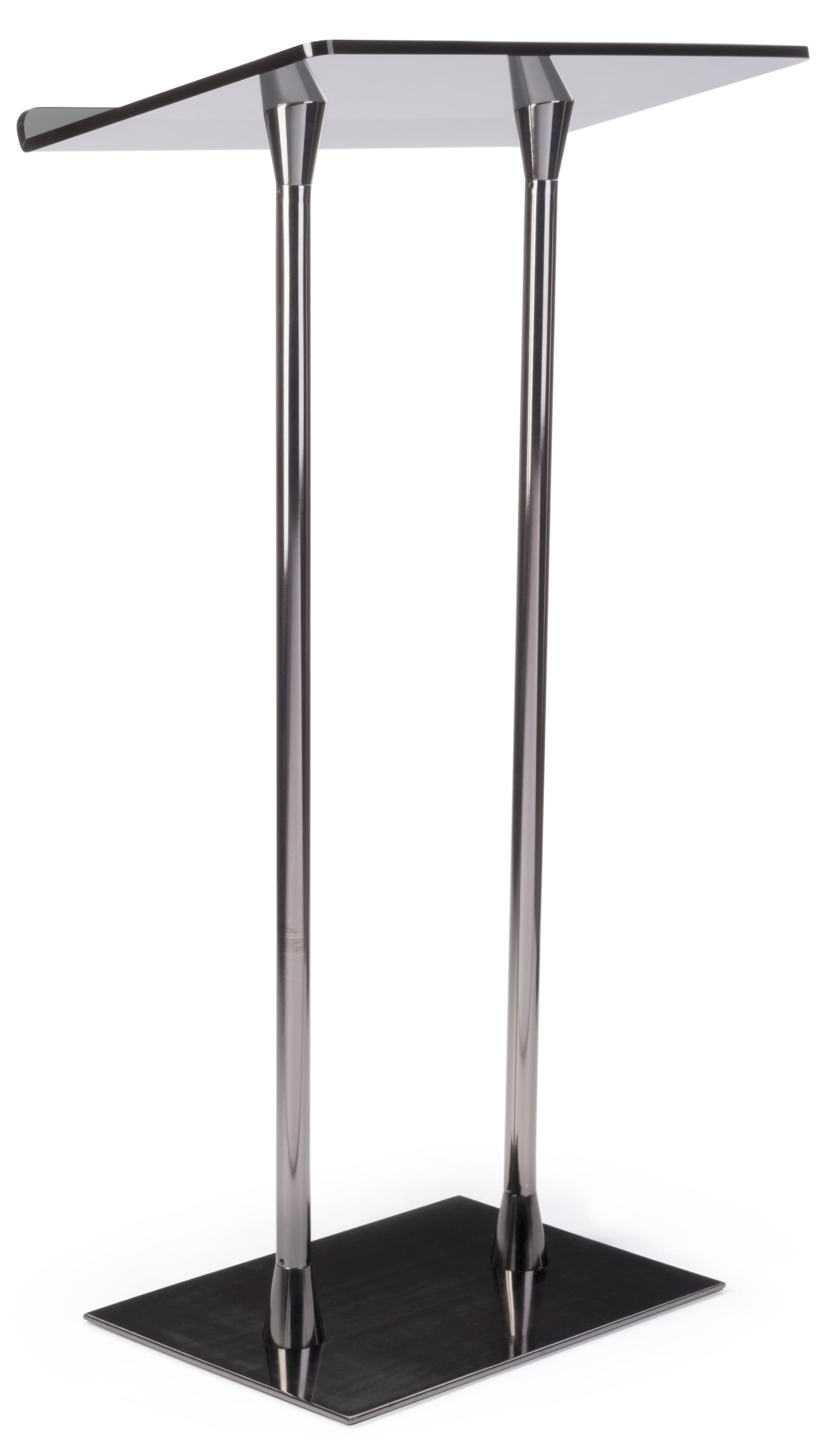 Simple Podium | Jet Black Steel Poles | Displays2Go