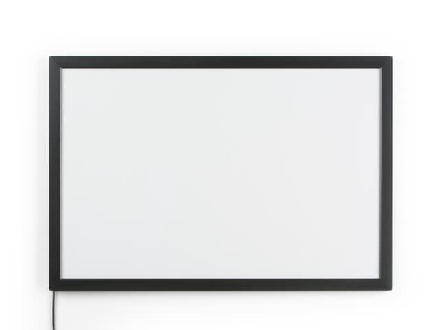 Black 20" x 30" LED Lightbox | Acrylic Light Guided Panel | Displays2Go
