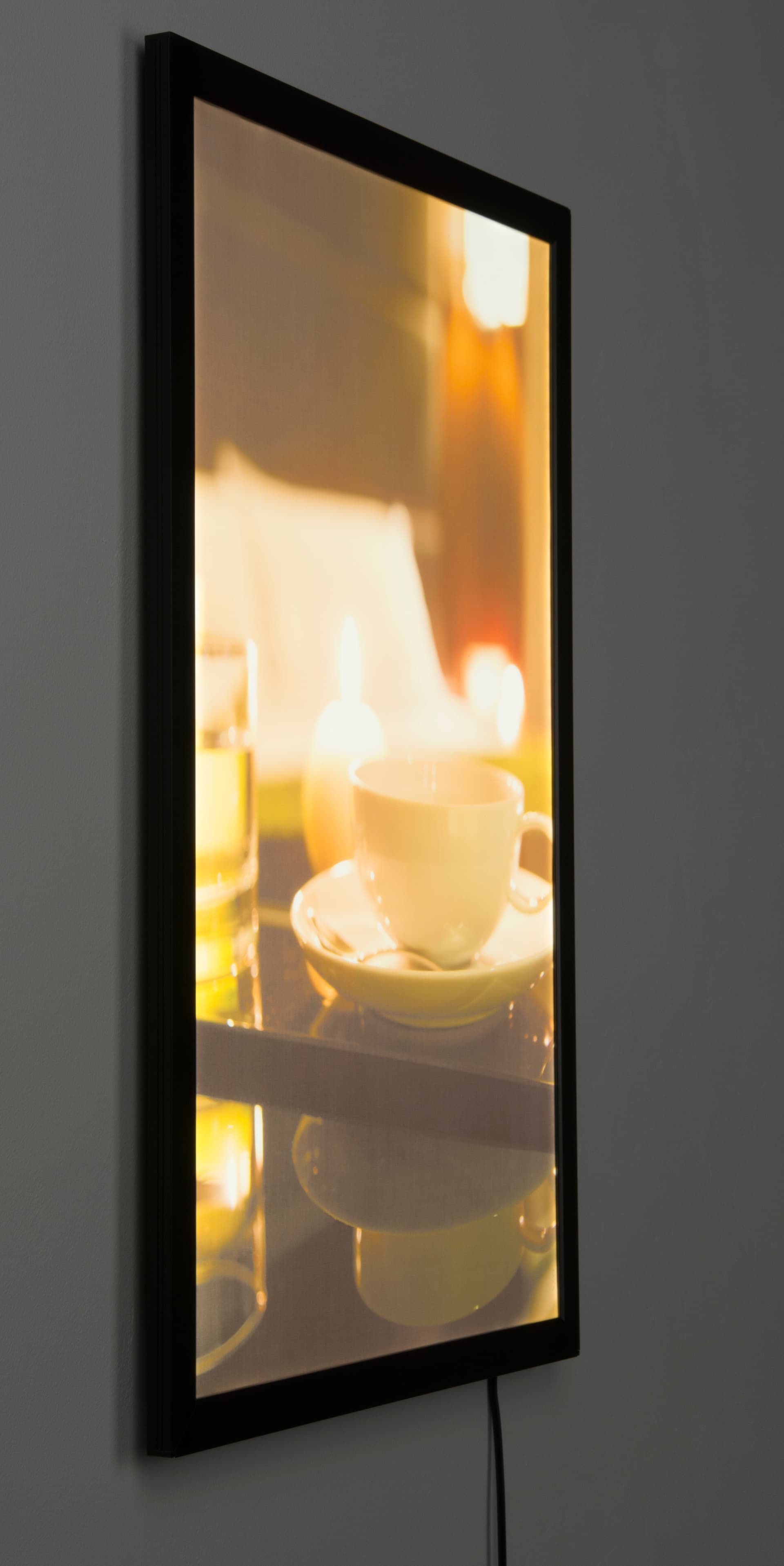 Black 20" x 30" LED Lightbox | Acrylic Light Guided Panel | Displays2Go