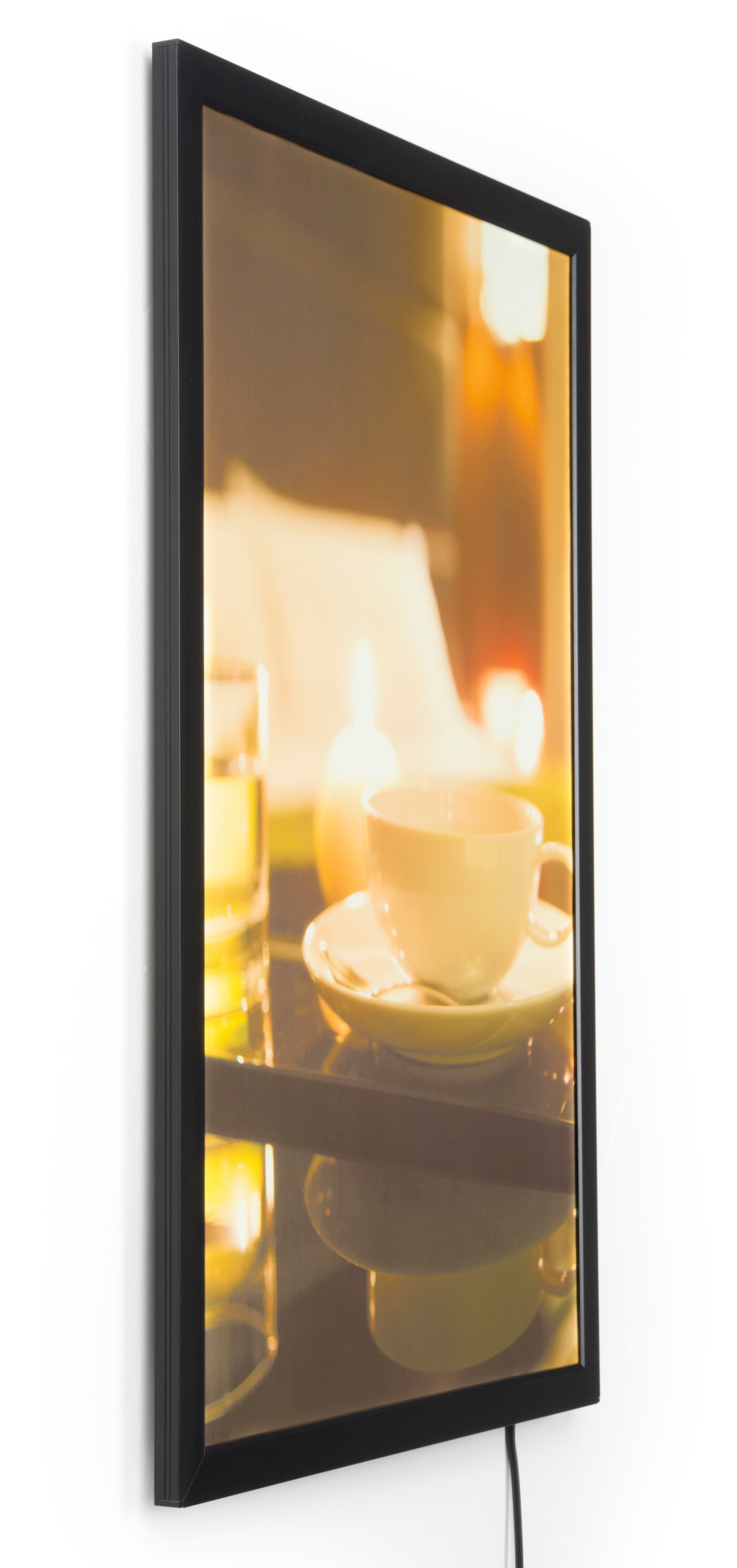 Black 20" x 30" LED Lightbox | Acrylic Light Guided Panel | Displays2Go