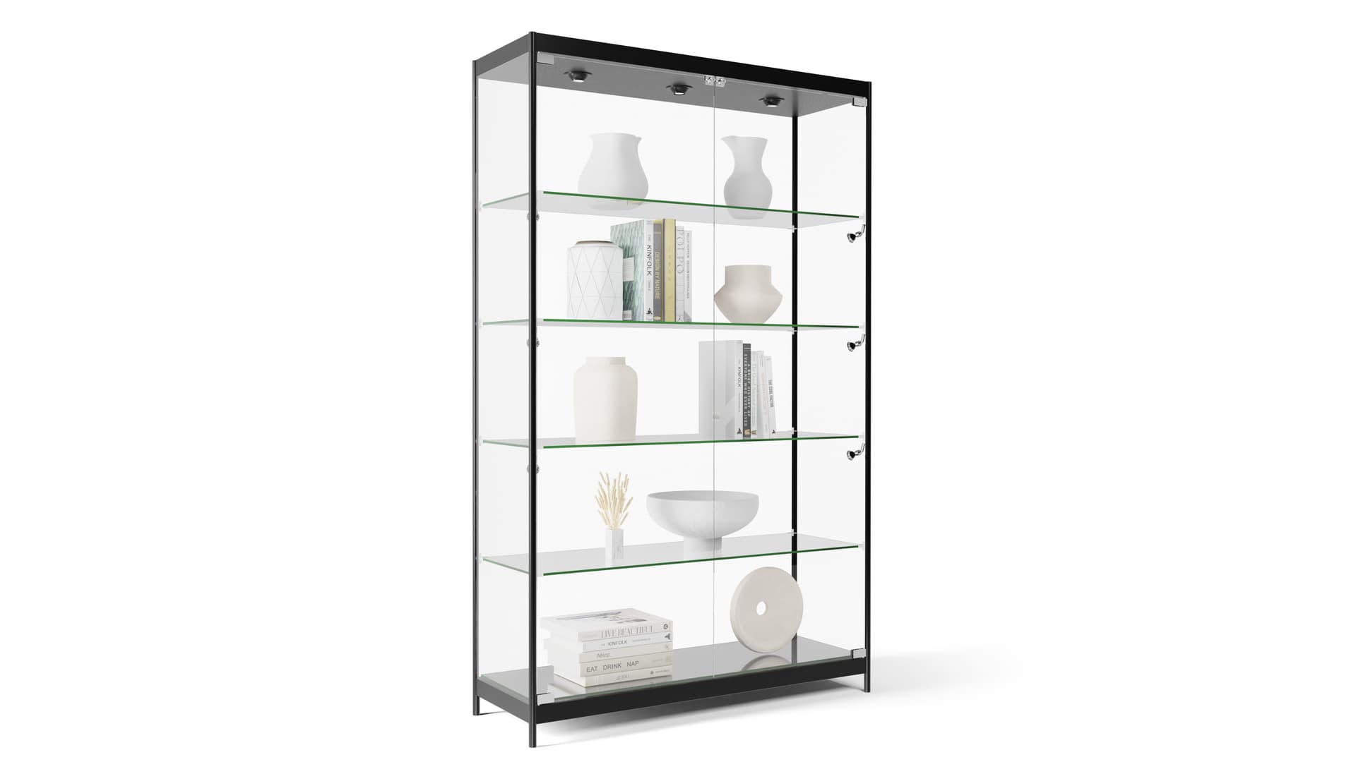 Modern LED Display Cabinet | Electrical Cord with Switch | Displays2Go