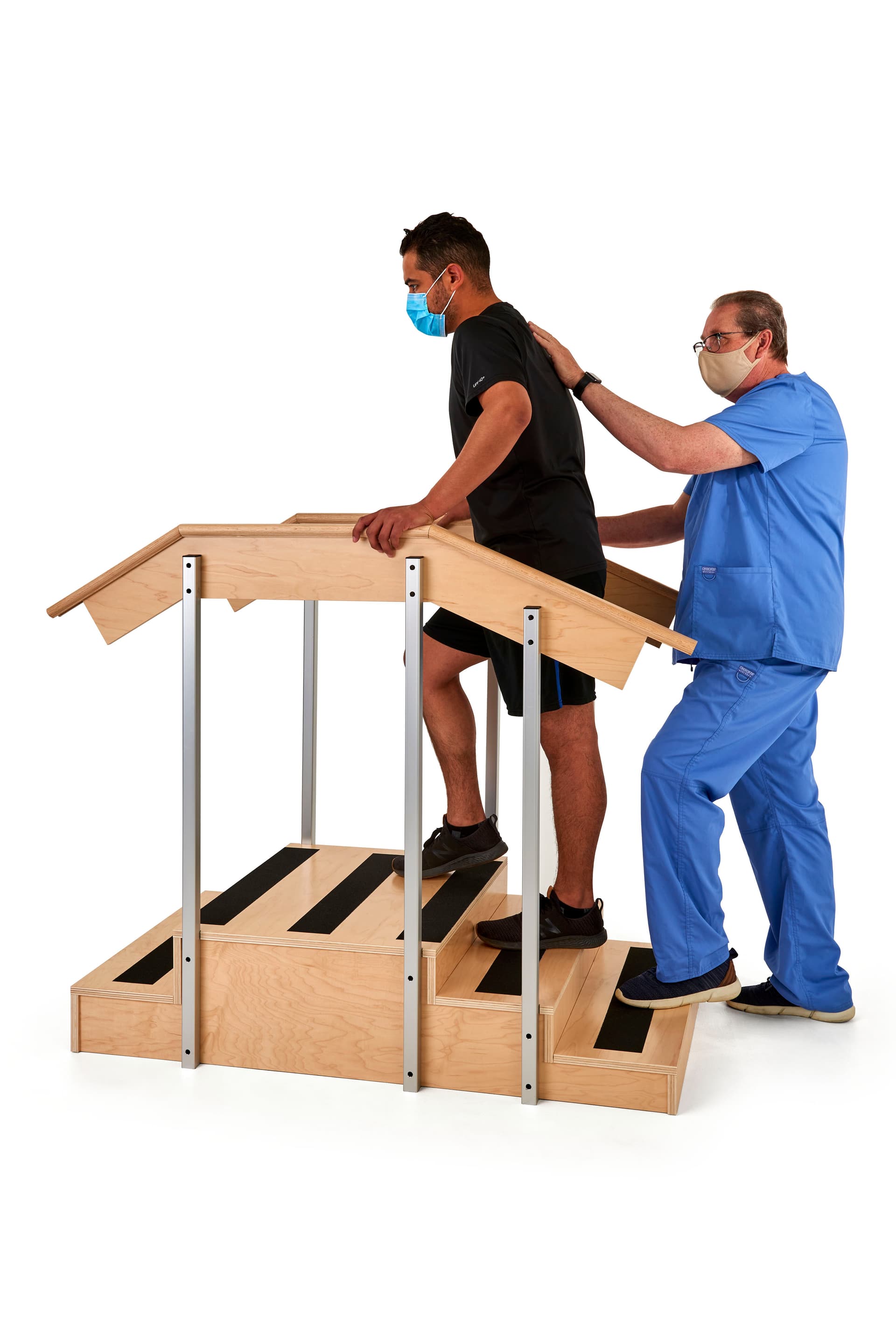 Straight Physical Therapy Rehab Stairs - Anti Slip Safety Treads ...