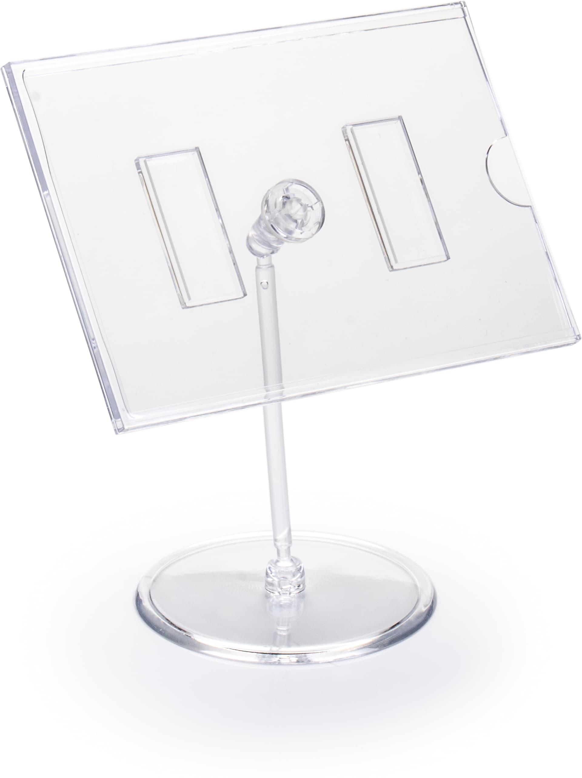 Table Sign Stand | 5-1/2” Tall Holder with Picture Clip | Displays2Go
