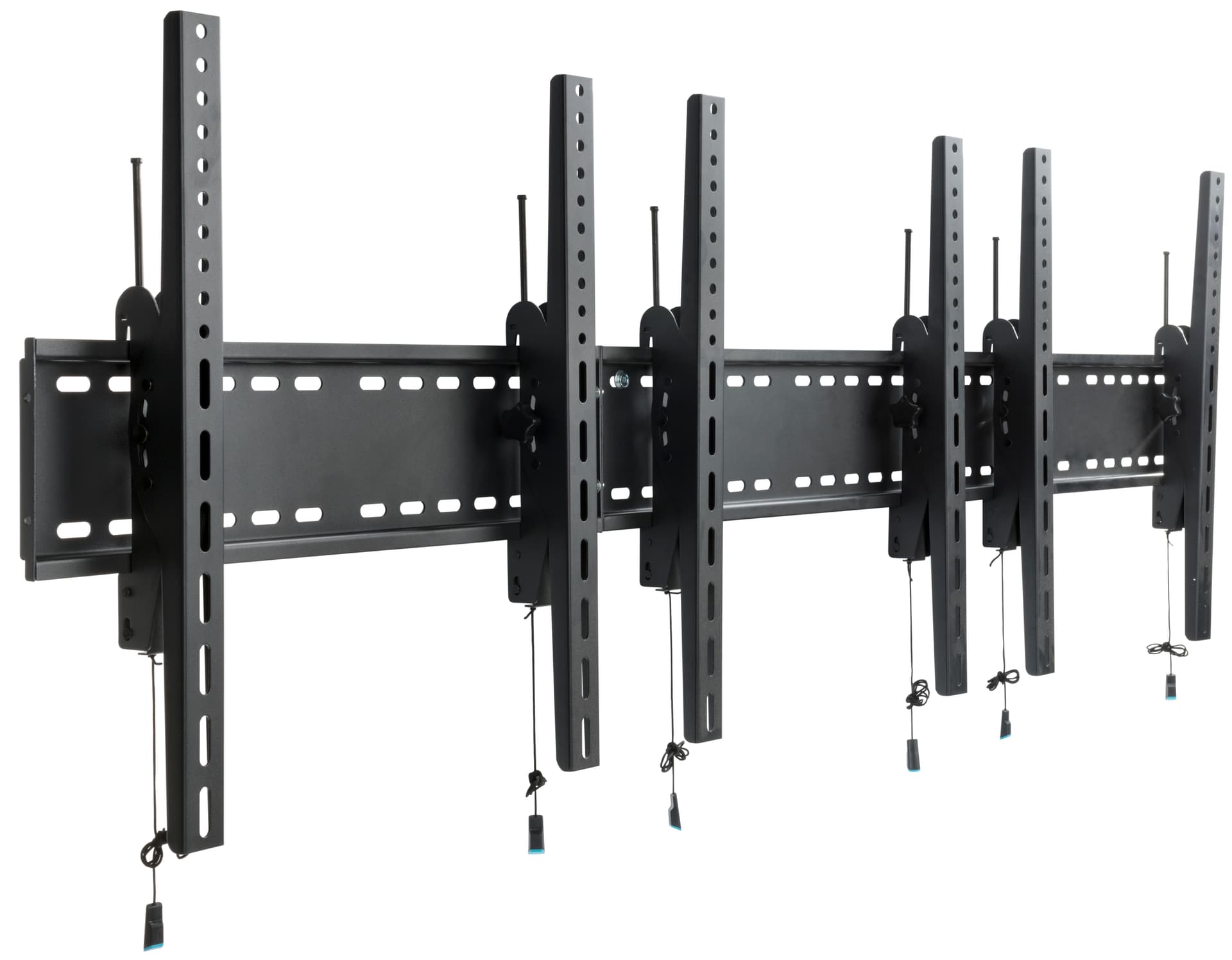 3-Monitor Wall Portrait TV Mount | With Release Cables | Displays2Go