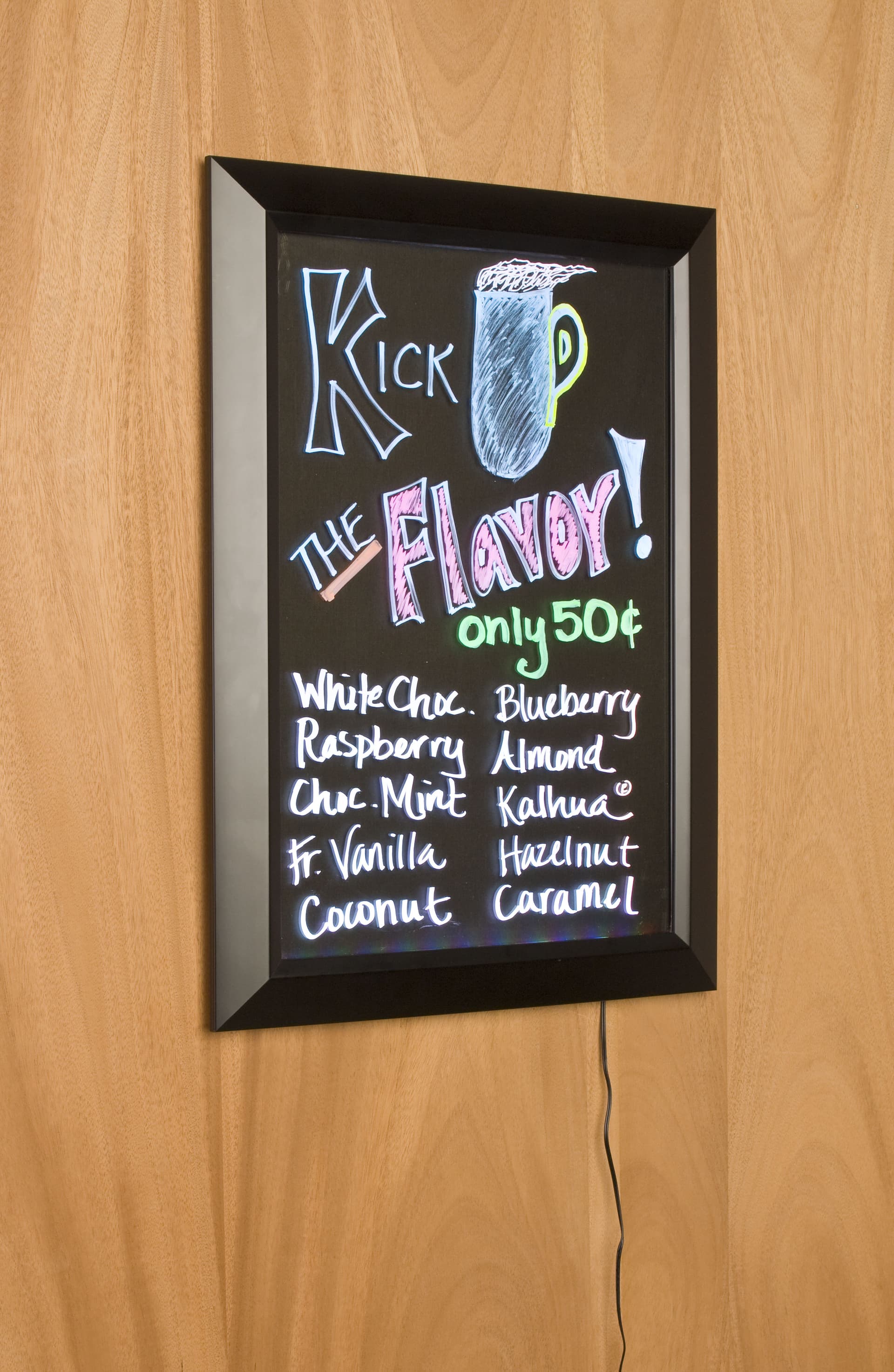 Neon Board | Multi-Colored Flashing LED Display, Wall Mounting ...