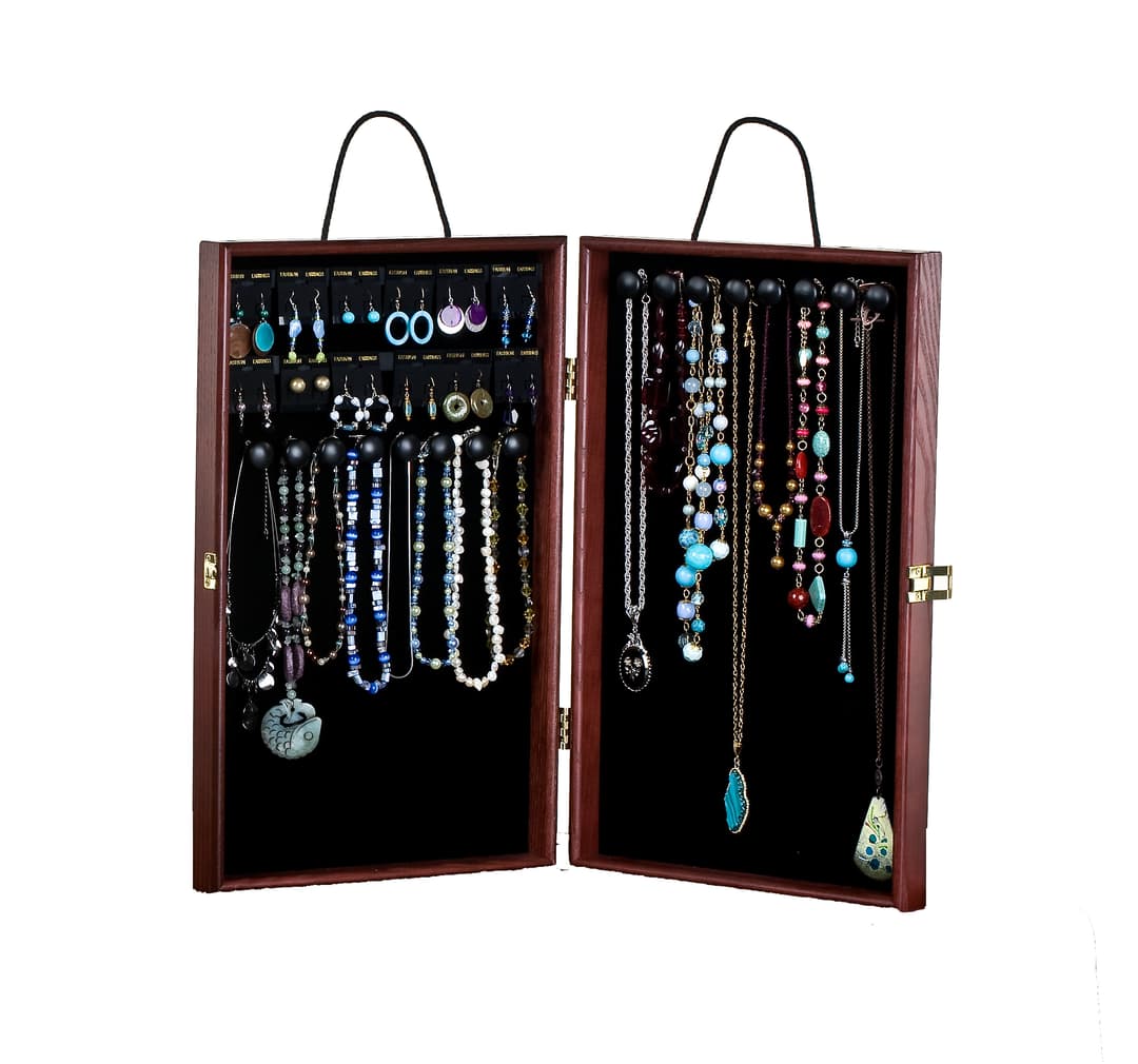 Portable Jewelry Display Case - Velvet Interior | Displays2Go