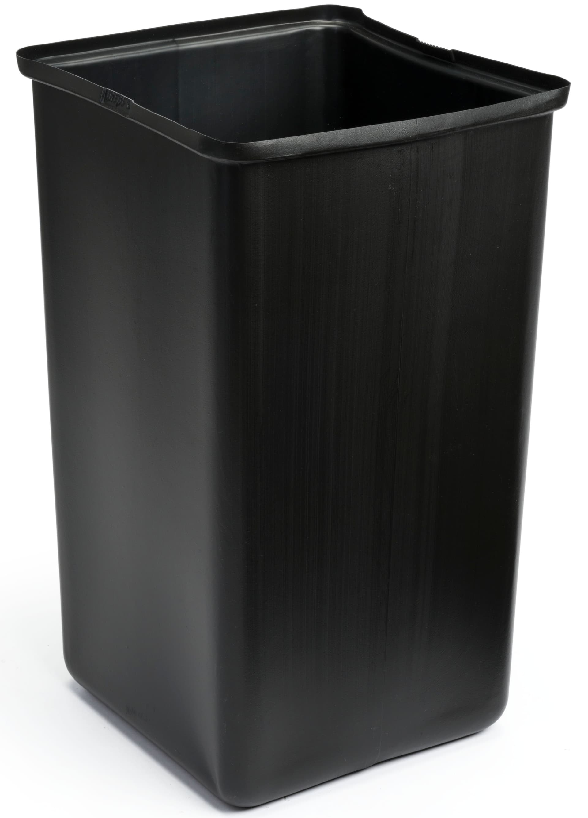 36 Gallon Rigid Plastic Liner | Black Finish | Displays2Go