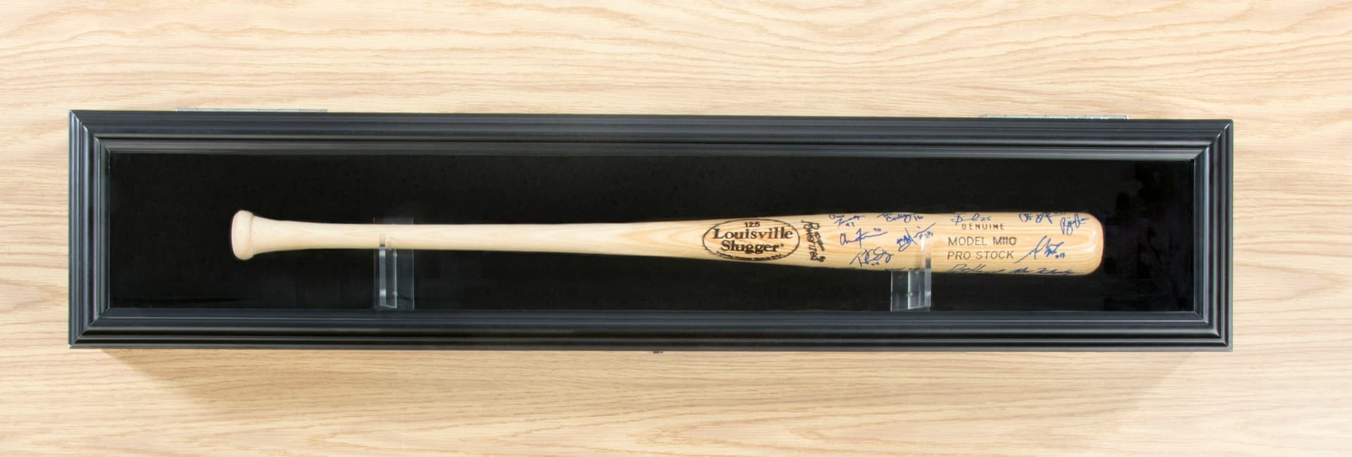 Baseball Bat Wall Display | Decorative Wood Frame w/ Hinged Door ...