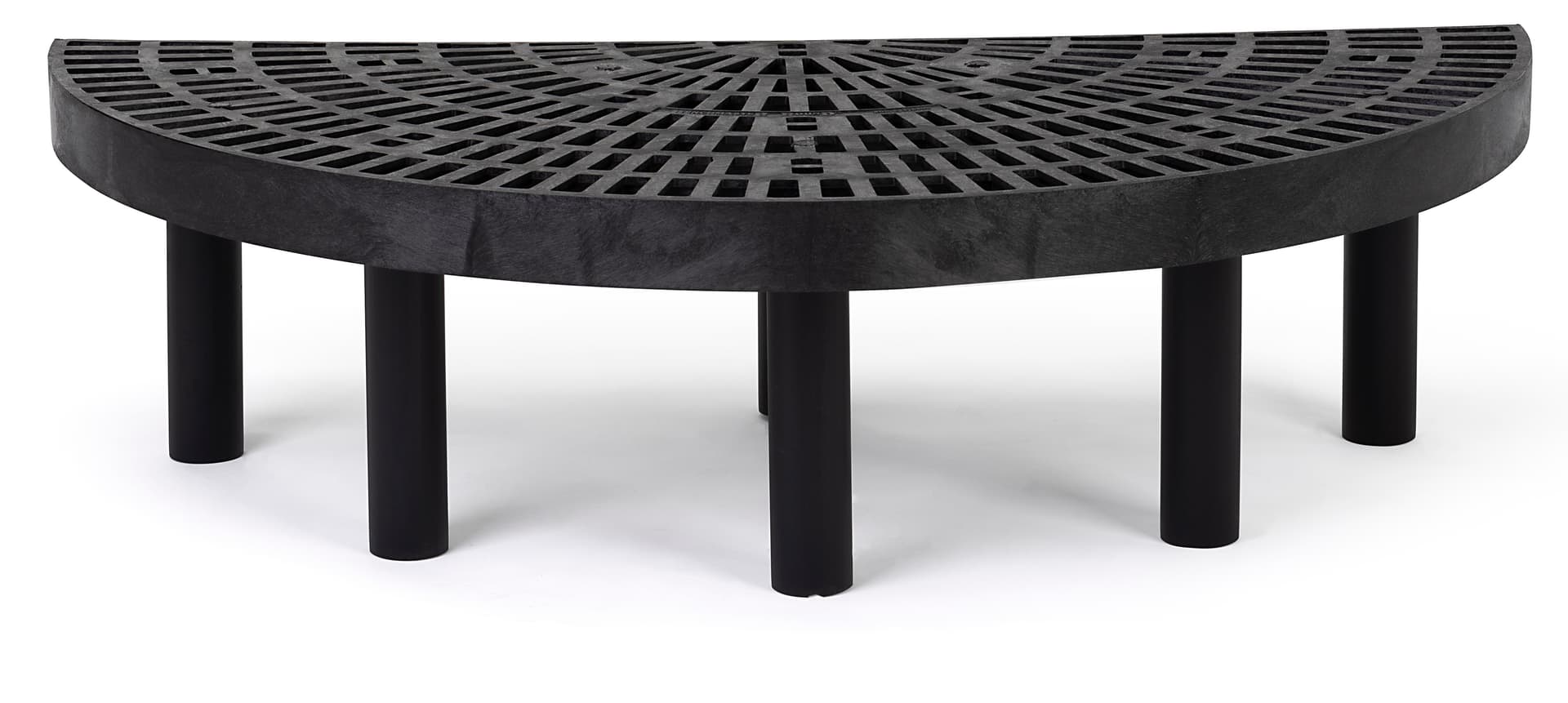 Single Level Half Round Endcap Display | Weatherproof Build | Displays2Go