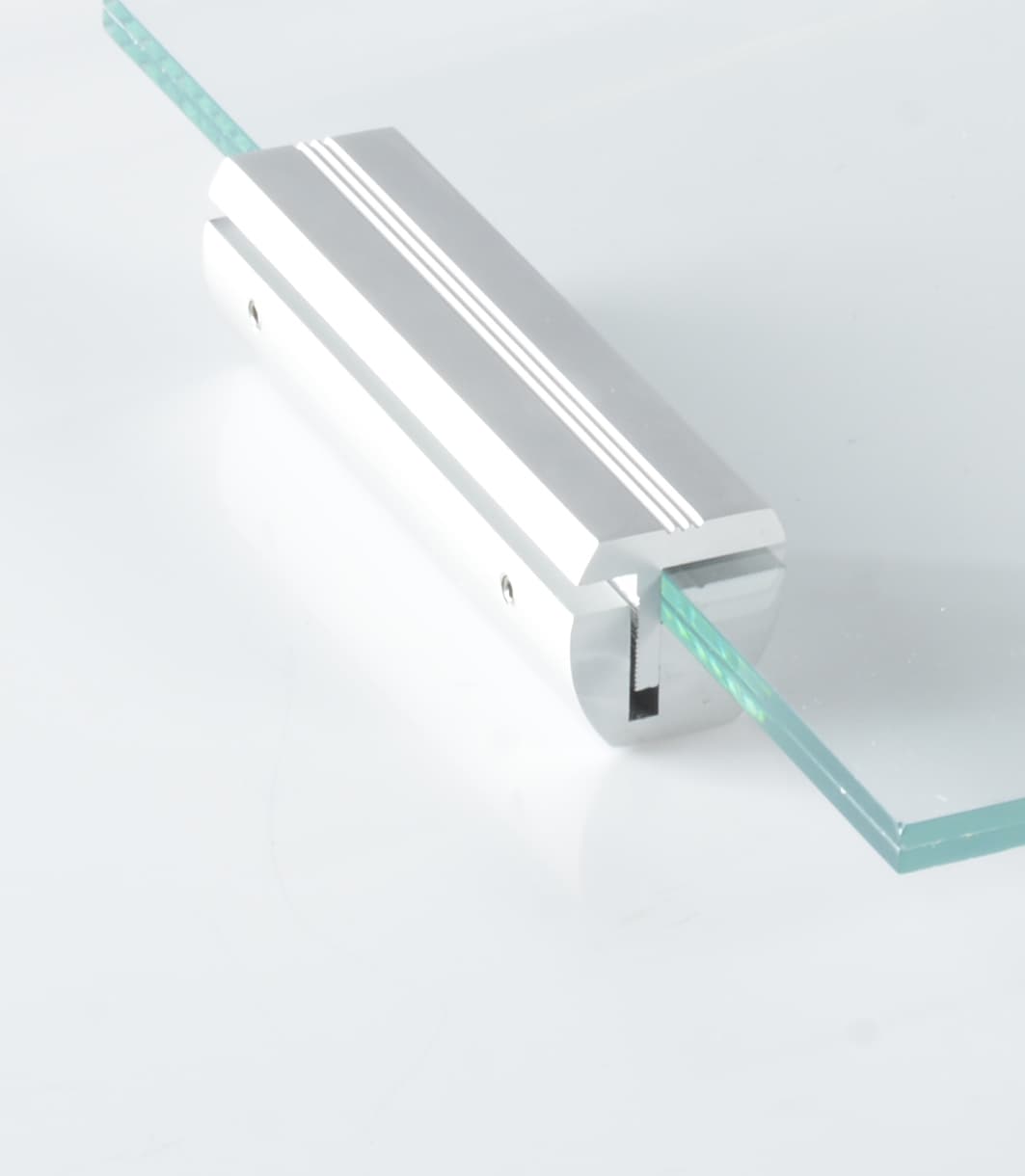 Silver Sign Mounts | 4" Edge Grip Sign Rail for Wall Mounting | Displays2Go