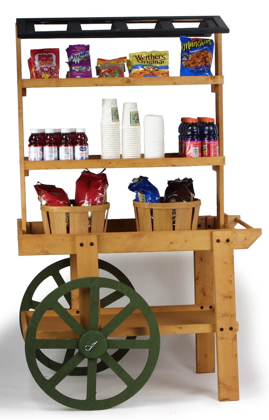 Wooden Display Cart | Retail Store Shelving Fixture | Displays2Go
