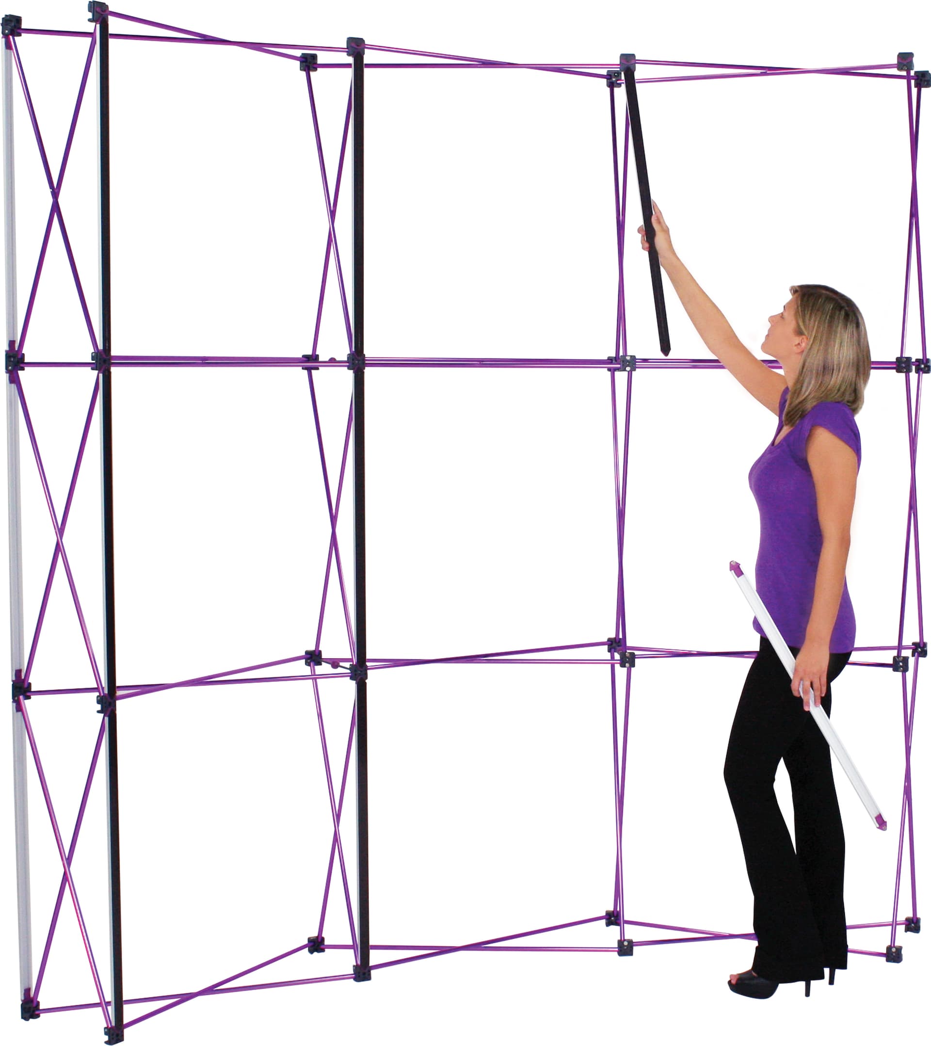 Pop Up Trade Show Display | Hook & Loop Receptive Fabric Panels ...