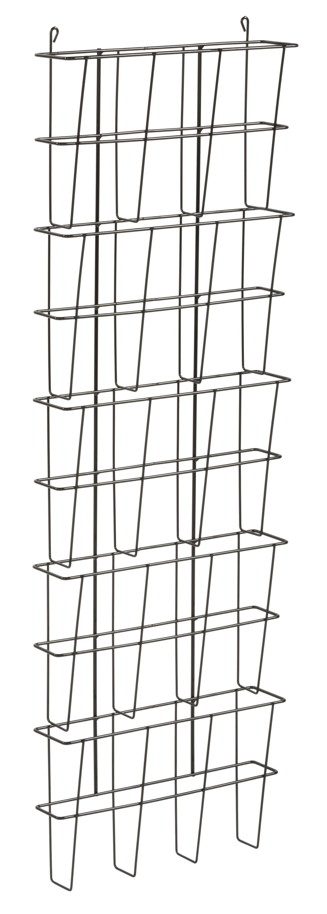 Wire Wall Pocket Organizer | Mounts on Wall or Cubicle | Displays2Go