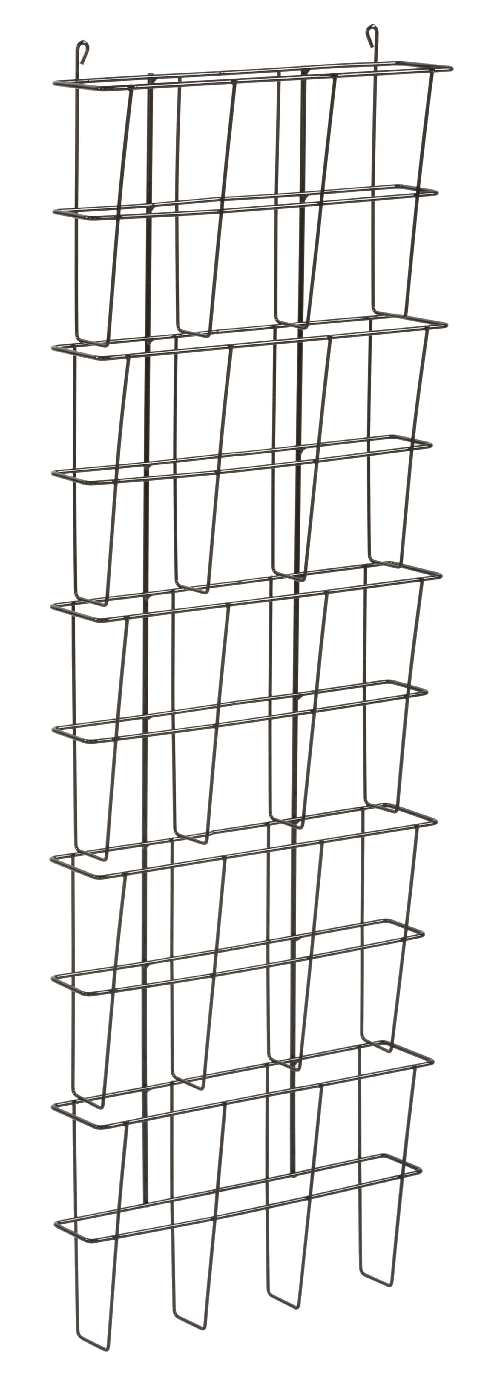 Wire Wall Pocket Organizer | Mounts on Wall or Cubicle | Displays2Go