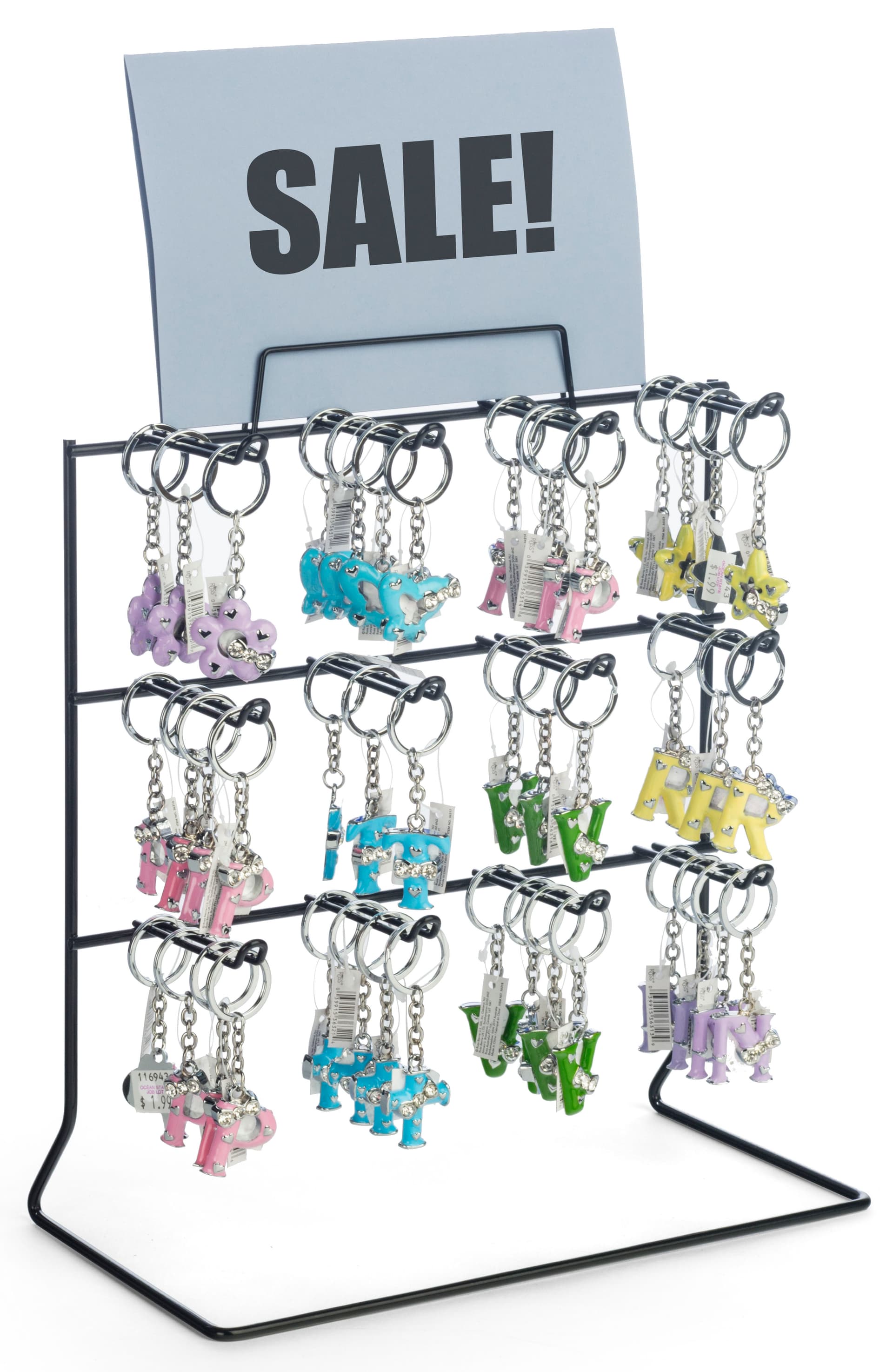 Black Countertop Peg Display | 12 Hooks | Displays2Go