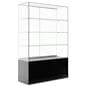 Free Standing Display Case | Frameless Design w/ Storage Base | Displays2Go