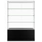 Free Standing Display Case | Frameless Design w/ Storage Base | Displays2Go