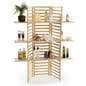 Wooden Display Rack | 3-Tier Folding Panels in Natural Pine | Displays2Go