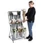 3-Layer Flower Bucket Rack | Holds 9 Bouquets | Displays2Go
